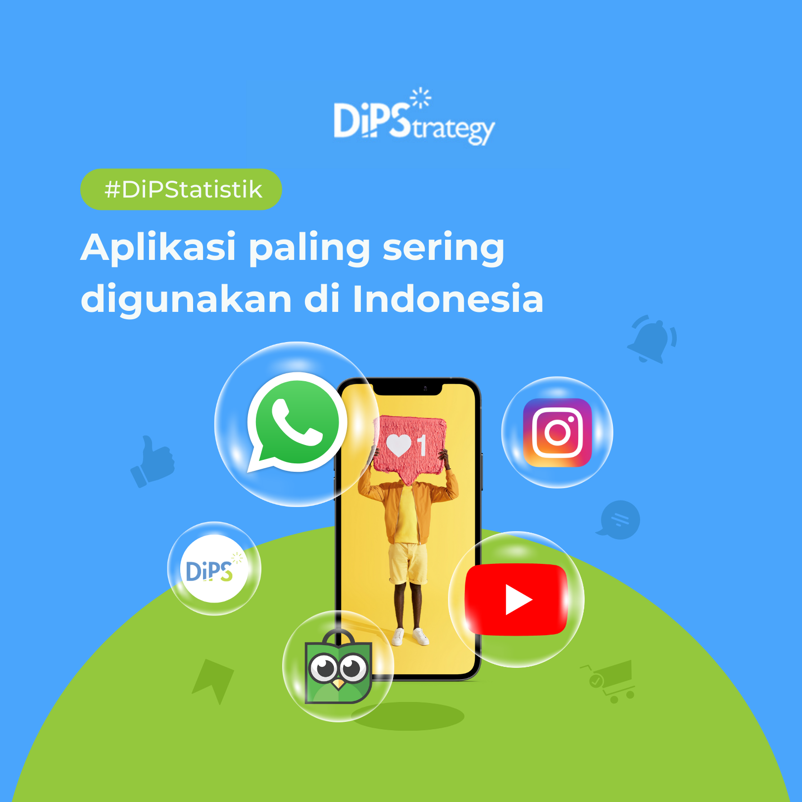 DiPStatistik Aplikasi Paling Sering Digunakan di Indonesia - Blog ...